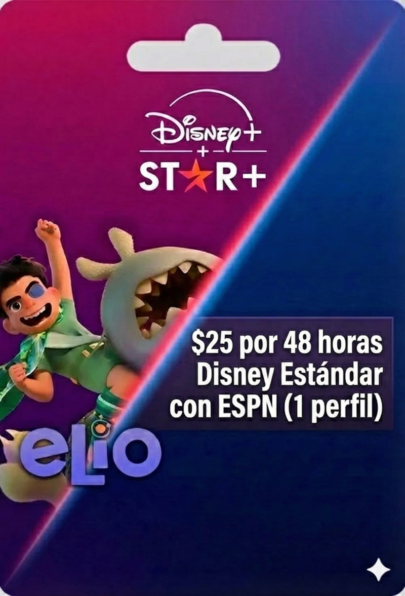 Ficha de 48 horas Disney Estándar (1 perfil)