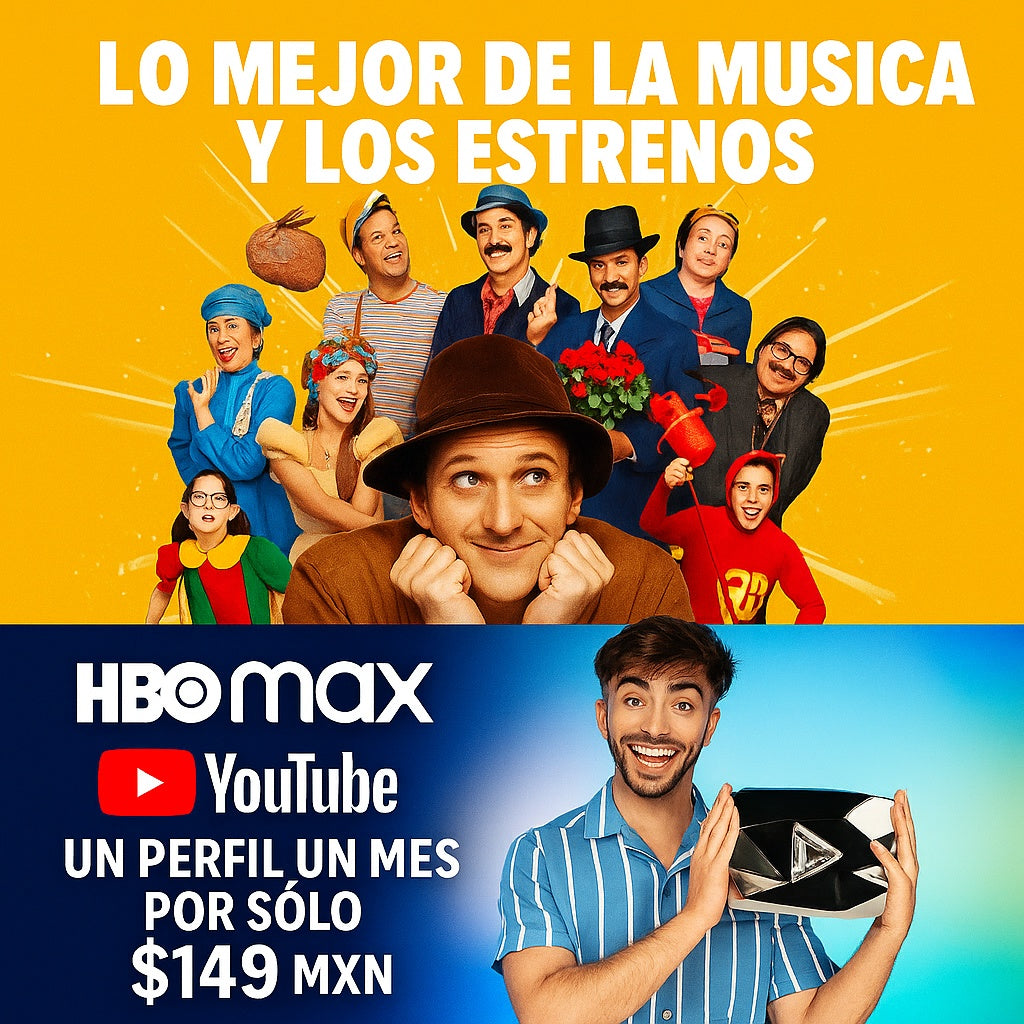 Combo YouTube Premium + Hbo Max
